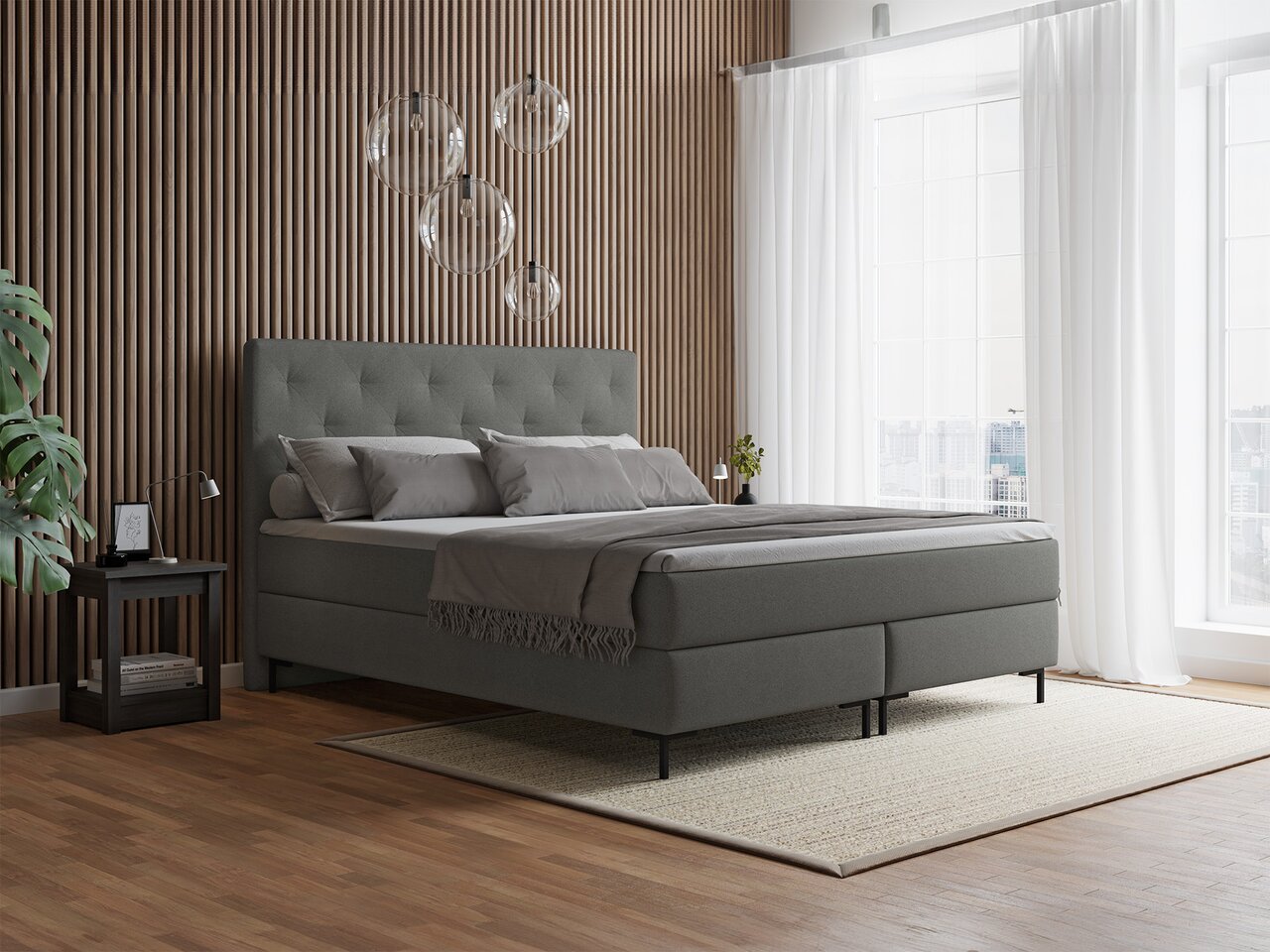 Comfort Collection Boxspringbett STANDARD grau - Föger