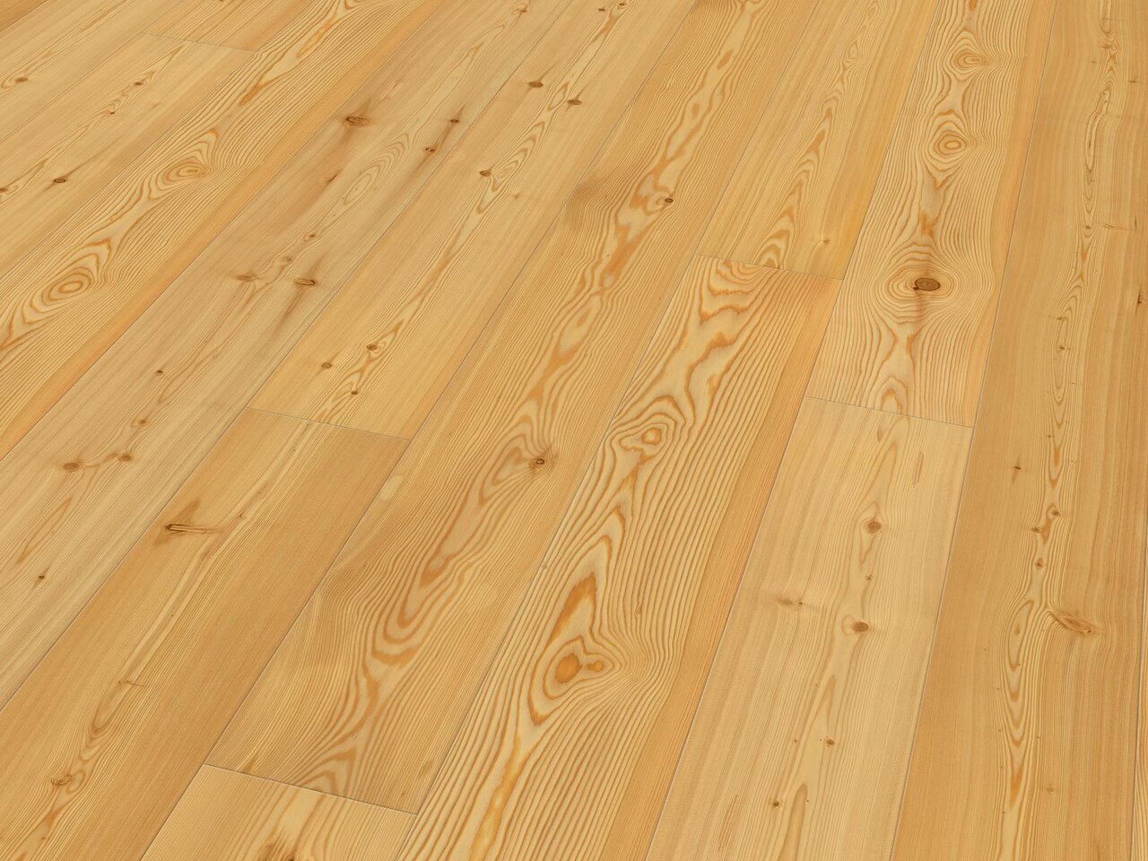 Landhausdiele Lärche / Astig / natur / gebürstet - Föger